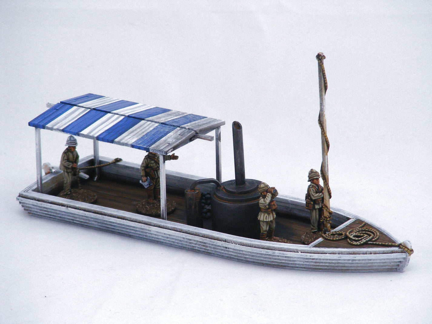 Colonial Steam Launch - Pulp MDF Scenery – em4miniatures