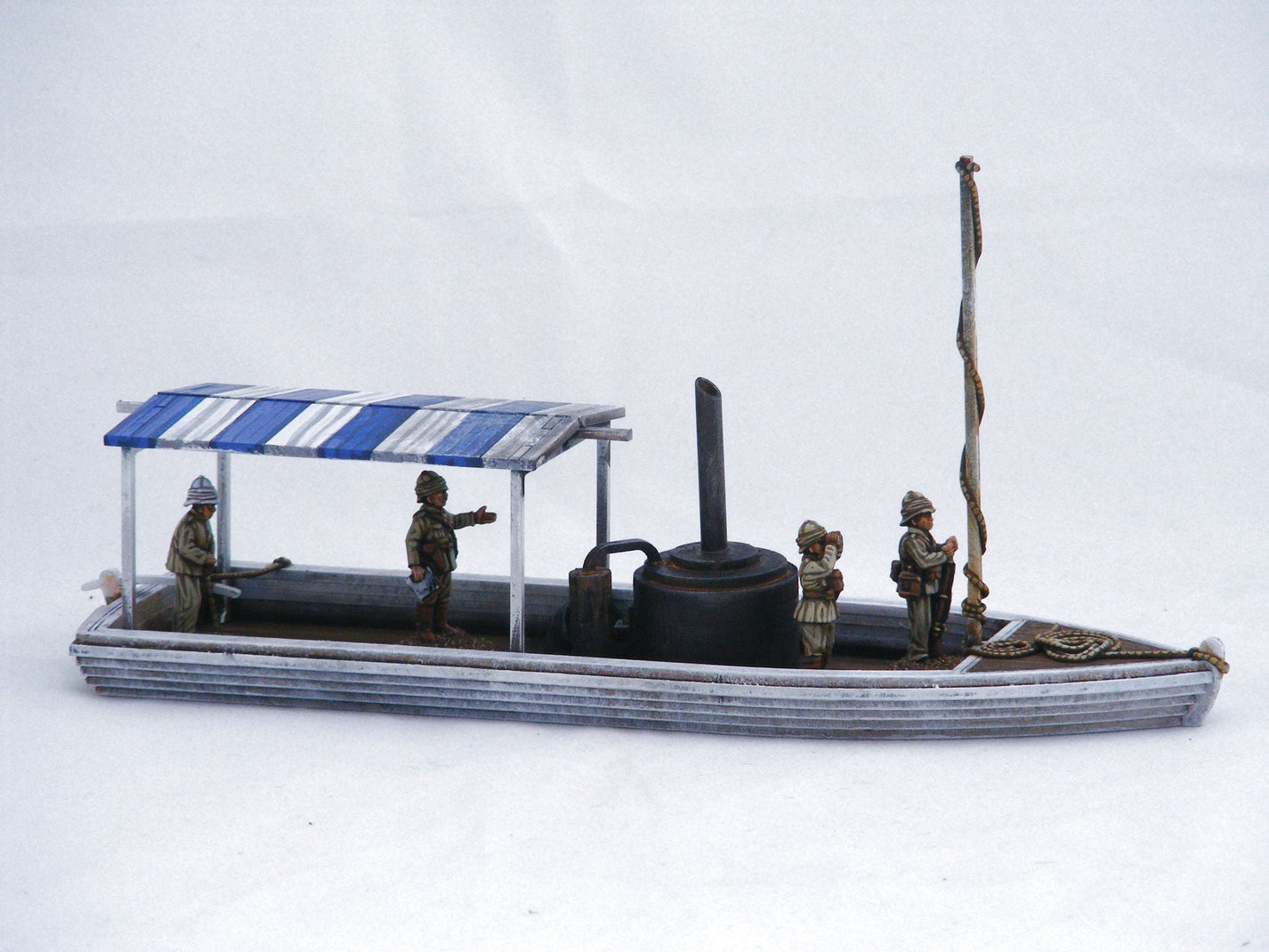 Colonial Steam Launch - Pulp MDF Scenery – em4miniatures