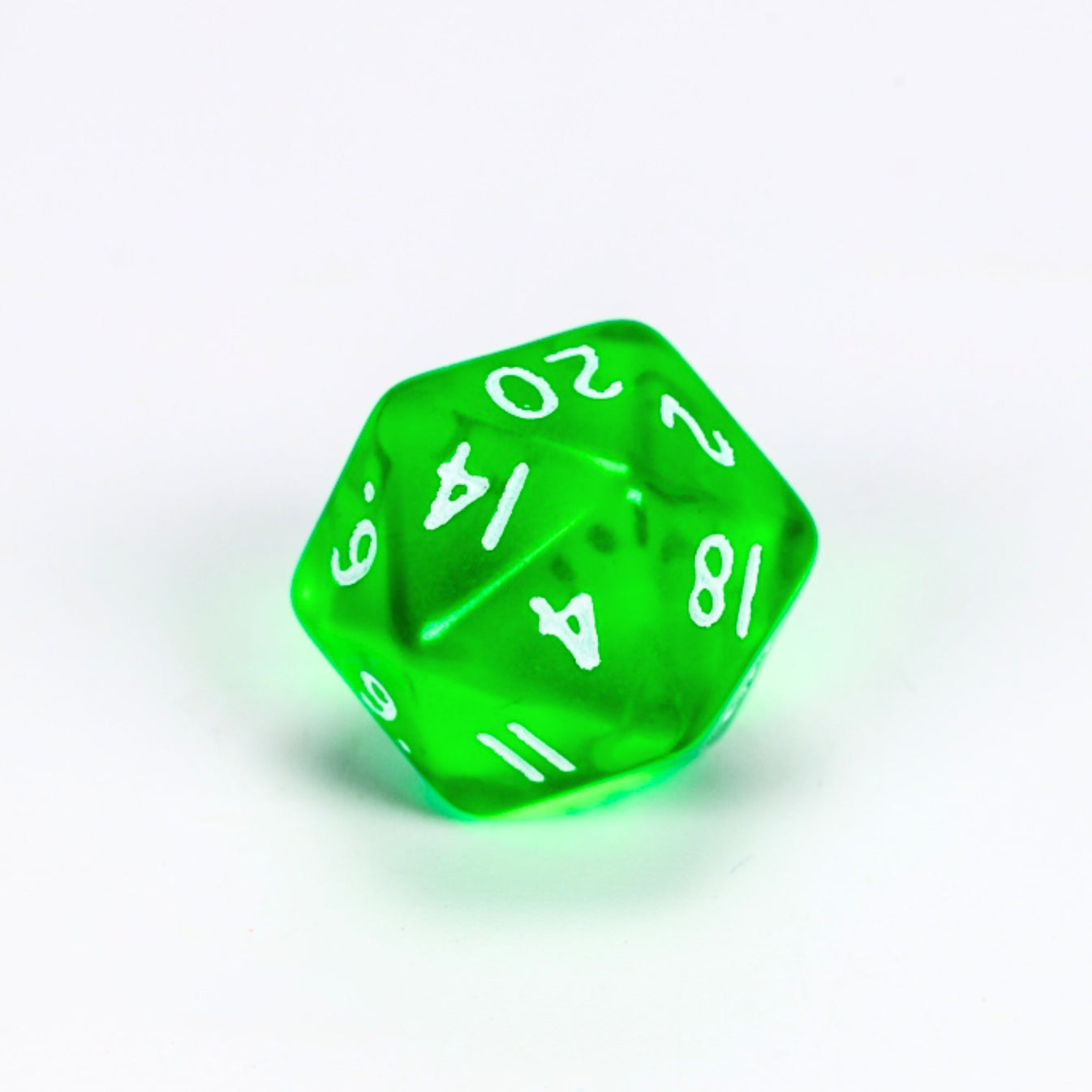 Gem D20 Poly Dice - Green – em4miniatures
