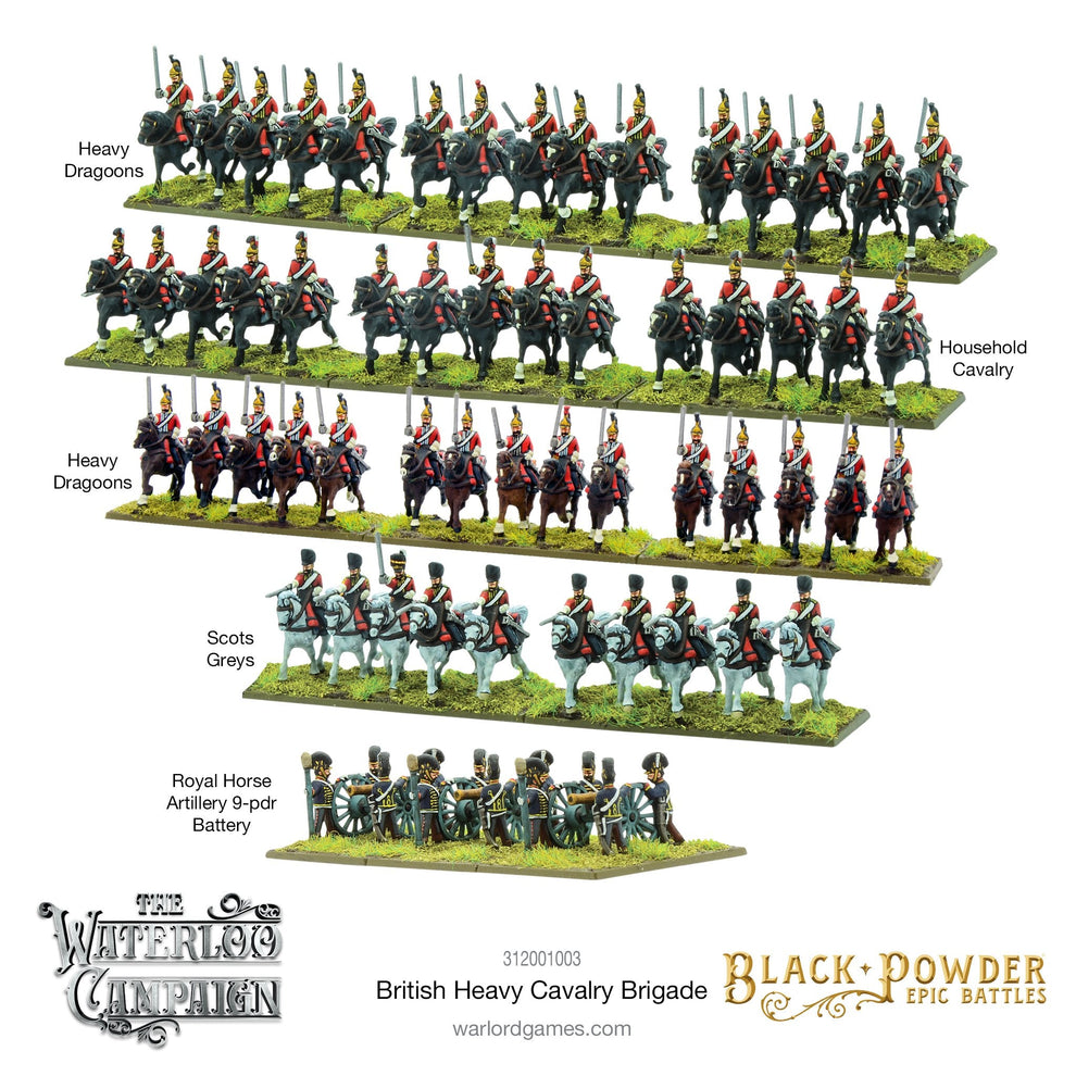 BP Epic Battles: Waterloo - British Heavy Cavalry Brigade – em4miniatures