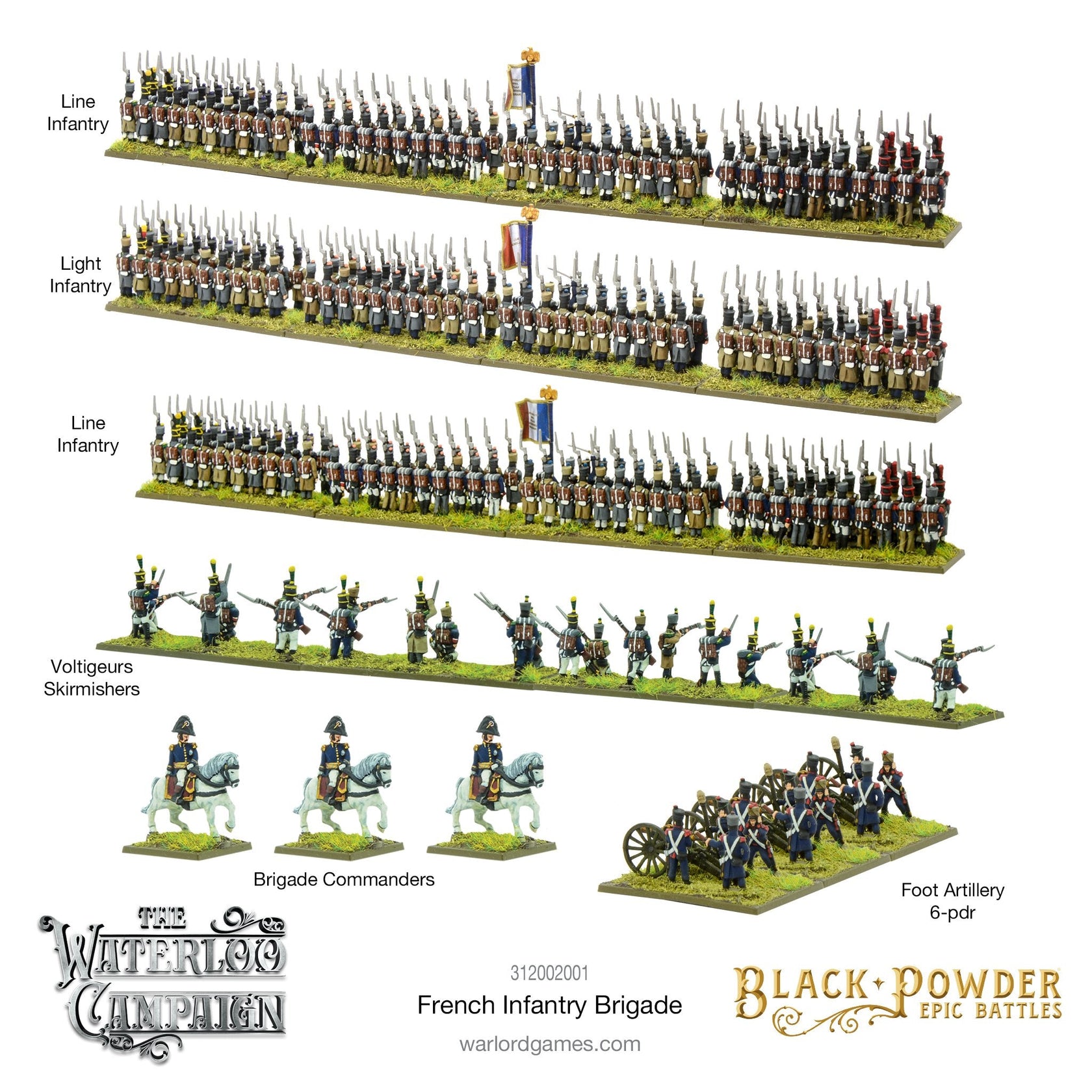 BP Epic Battles: Waterloo - French Infantry Brigade – em4miniatures