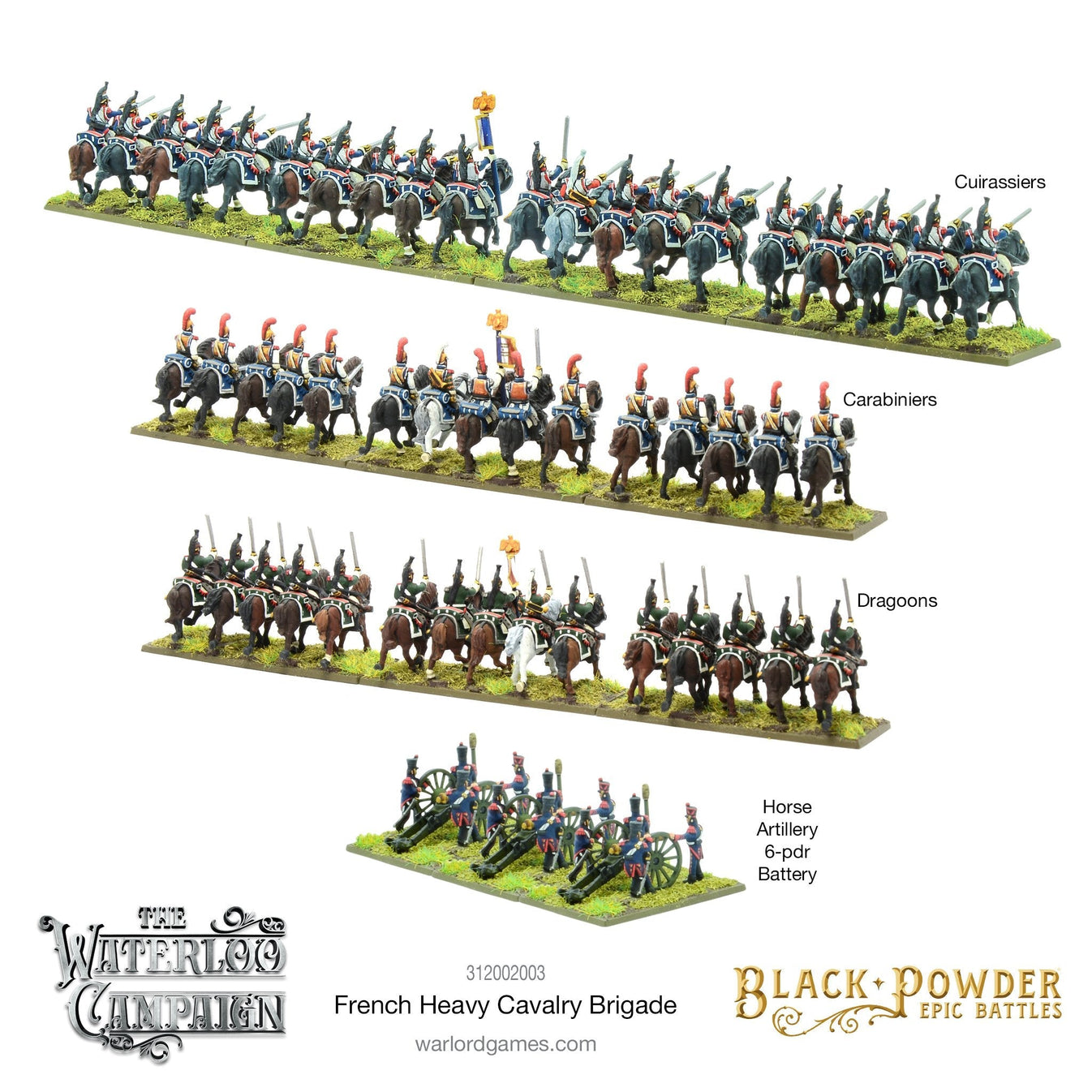 BP Epic Battles: Waterloo - French Heavy Cavalry Brigade – em4miniatures