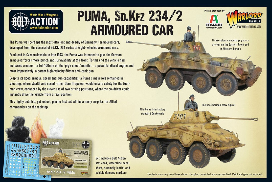 Puma Sd.Kfz 234/2 Armoured Car – em4miniatures