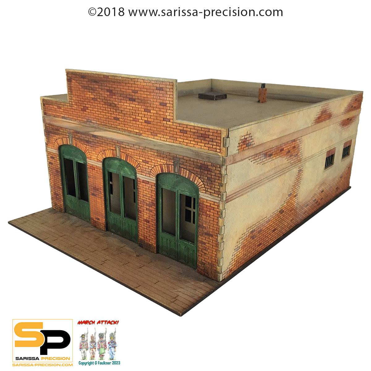 Brick Bank - Wild West MDF Scenery – em4miniatures