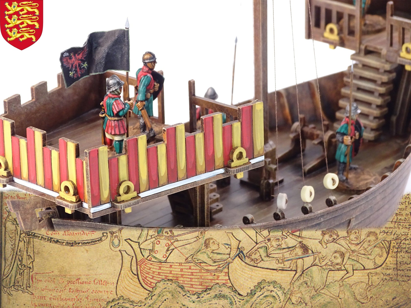 Medieval Cog Sailing Ship - Medieval MDF Scenery – em4miniatures