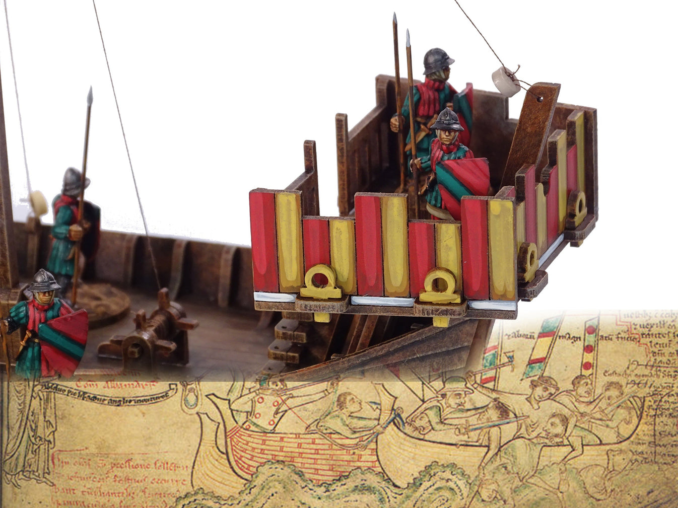 Medieval Cog Sailing Ship - Medieval MDF Scenery – em4miniatures