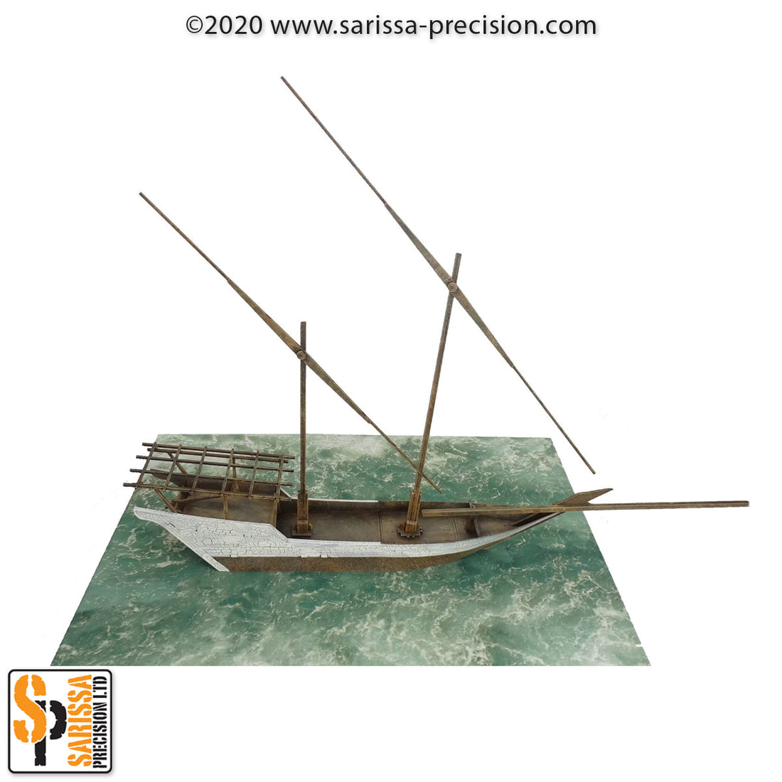 Arab Dhow Sailing Ship - Pulp MDF Scenery – em4miniatures
