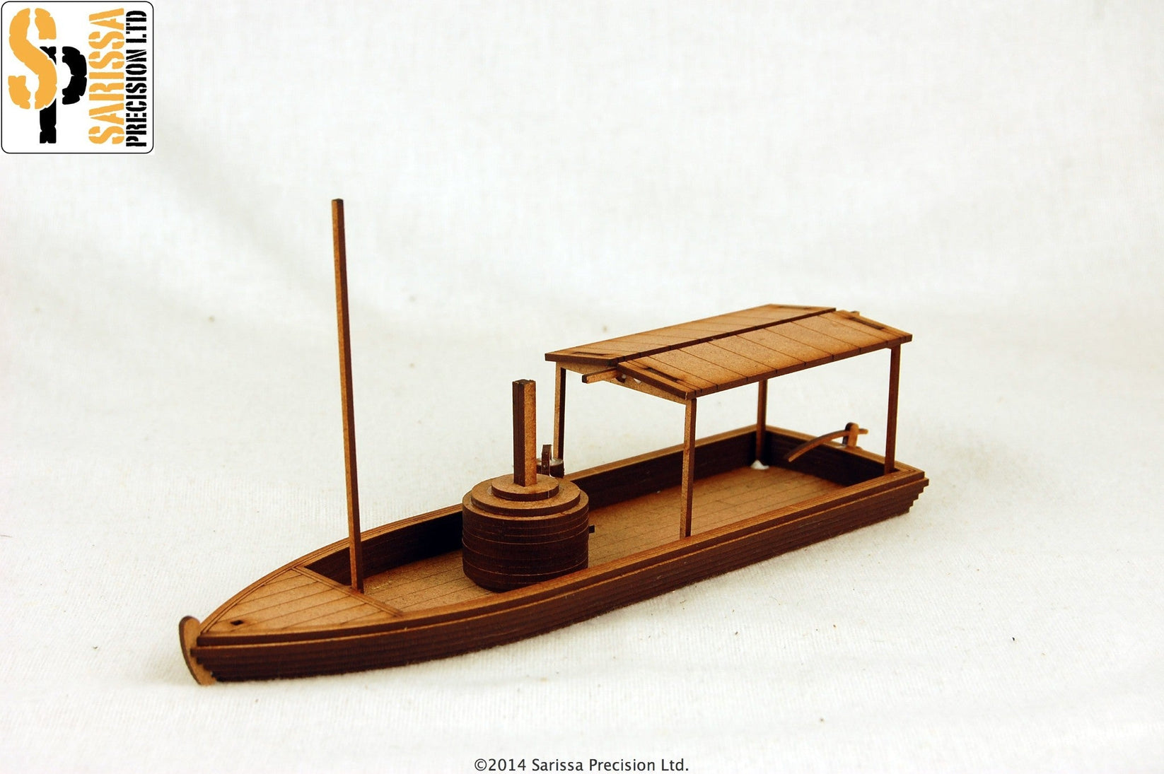 Colonial Steam Launch - Pulp MDF Scenery – em4miniatures