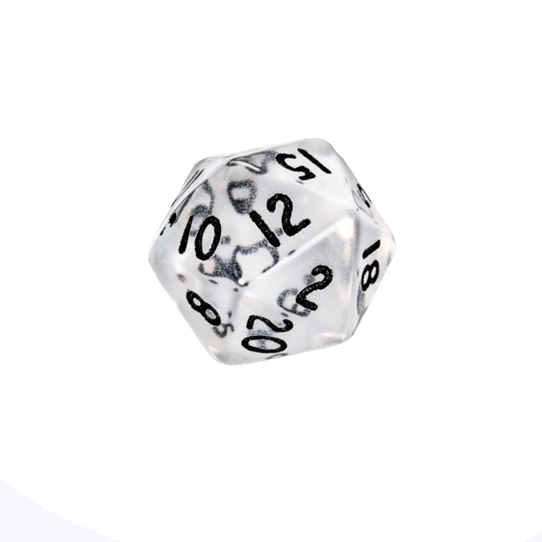 Gem D20 Poly Dice - Clear – em4miniatures