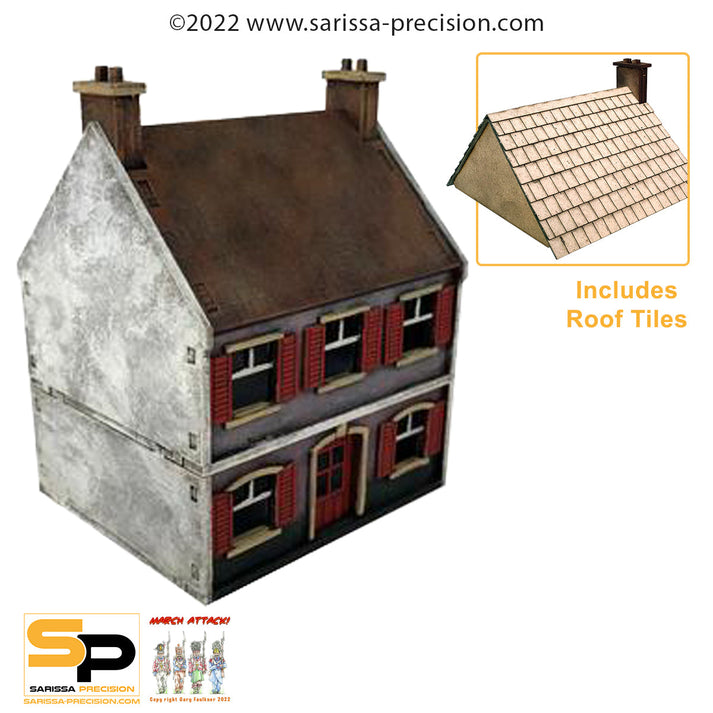 Farmhouse (28mm) - World War Europe MDF Scenery – em4miniatures
