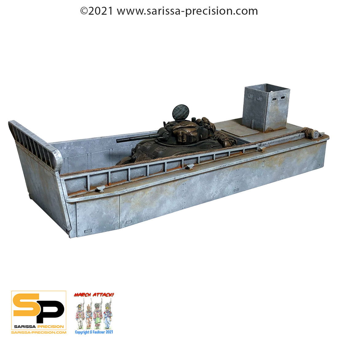 LCM 3 (Landing Craft Mechanized) (28mm) - World War Europe MDF Scenery ...