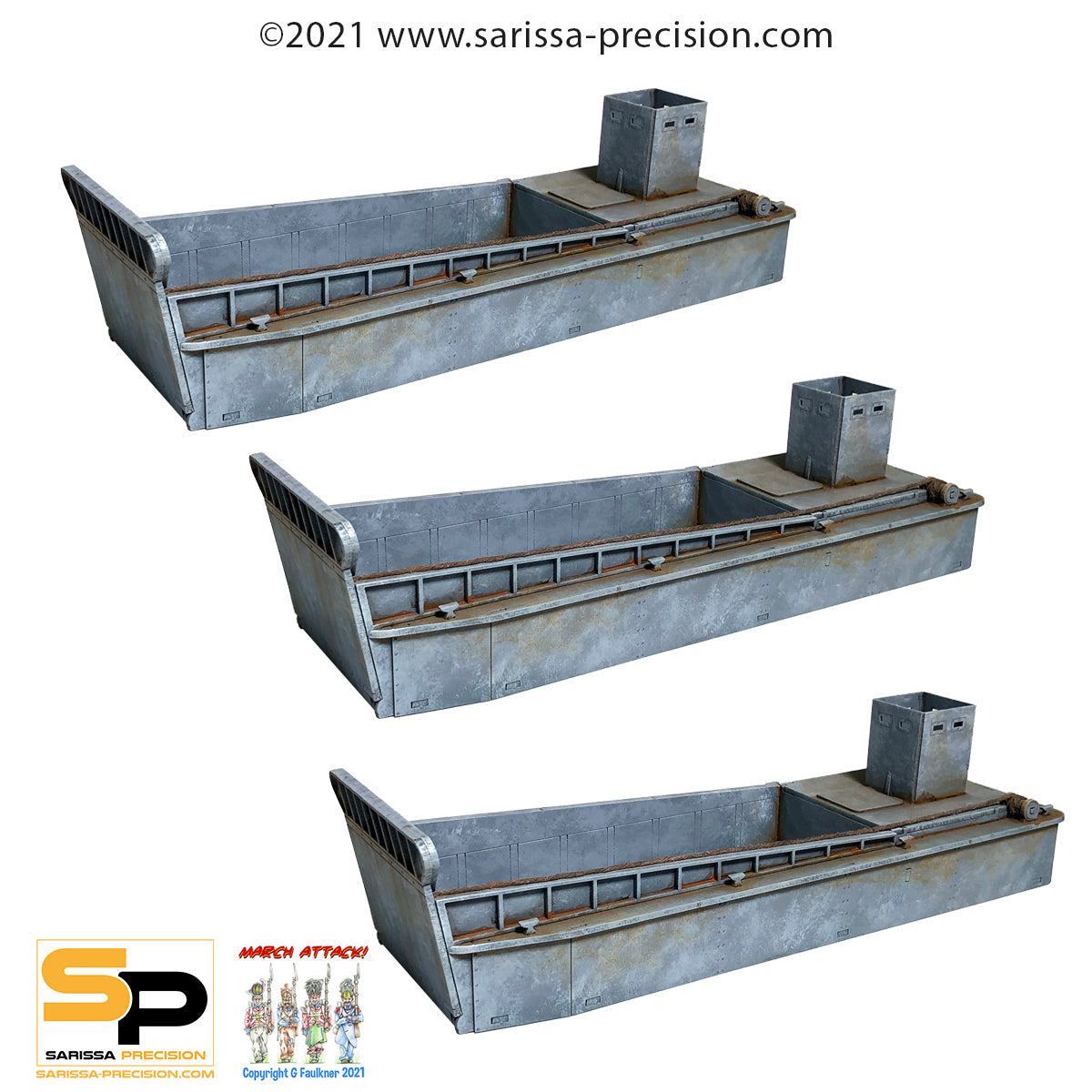 LCM 3 (Landing Craft Mechanized) (28mm) - World War Europe MDF Scenery ...