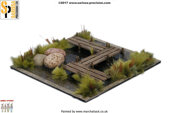 Walkway / Bridge set - Feudal Japan MDF Scenery – em4miniatures