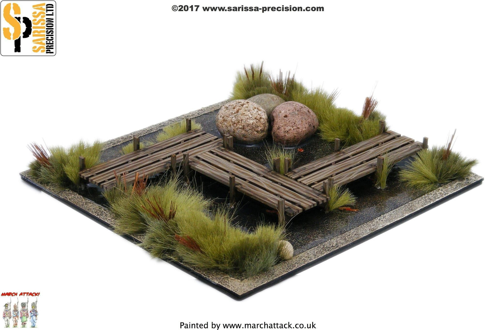 Walkway / Bridge set - Feudal Japan MDF Scenery – em4miniatures