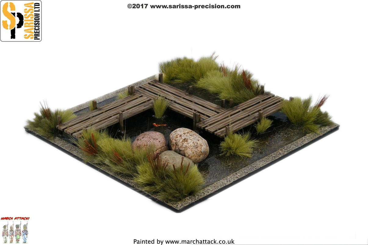 Walkway / Bridge set - Feudal Japan MDF Scenery – em4miniatures