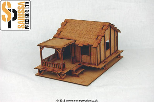 Low Planked-Style Village House - Jungle Theatre MDF Scenery ...