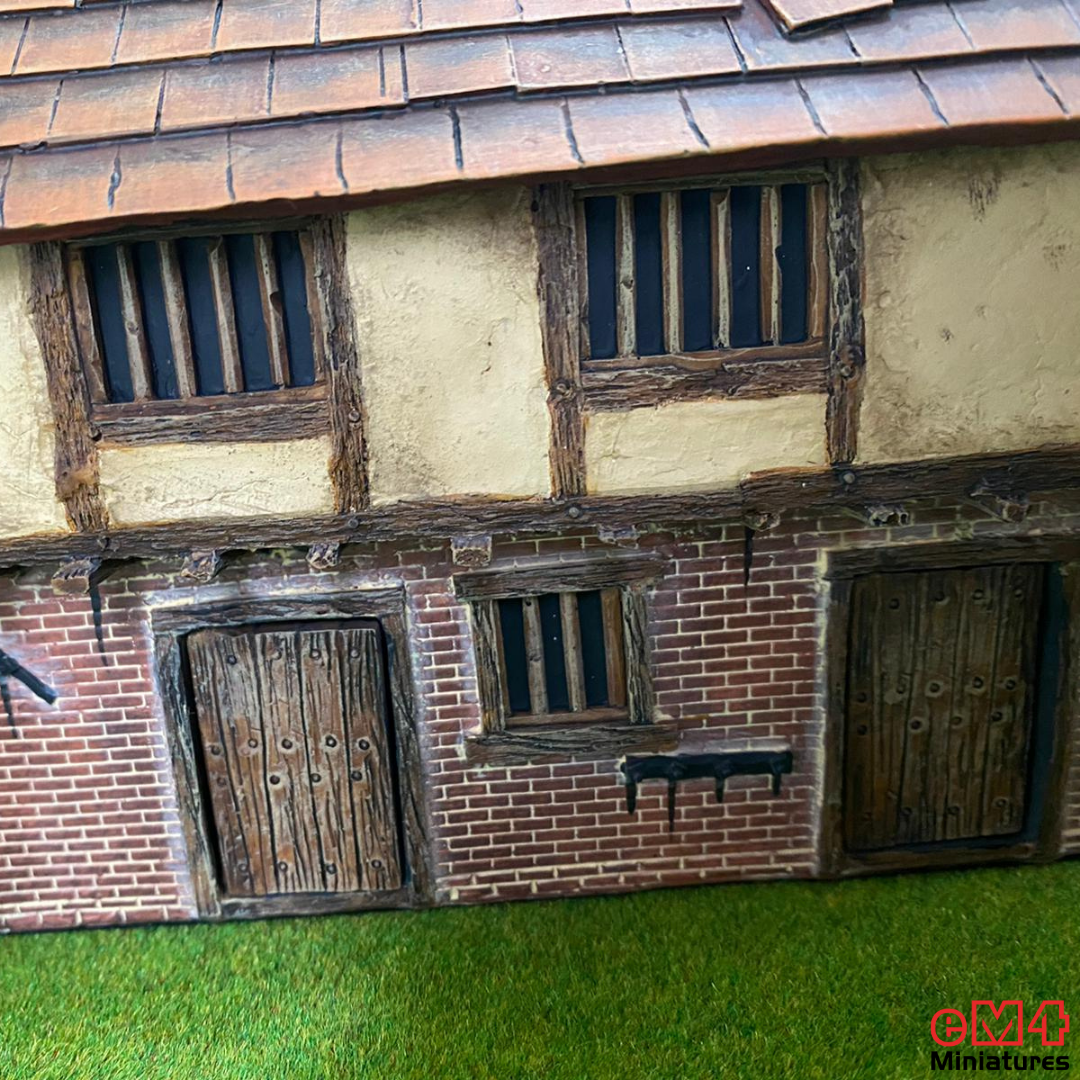 Walled farm - fully painted 5 piece resin scenery set – em4miniatures